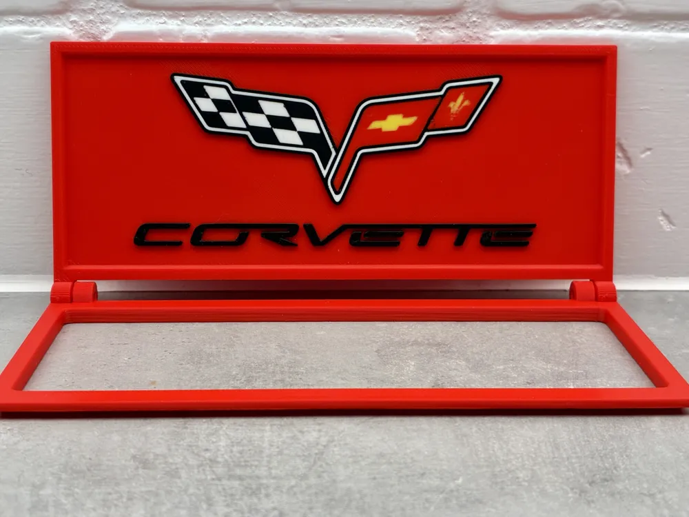 Lid - Chevrolet Corvette Inspired Toolbox desk pen - Free 3D Print ...