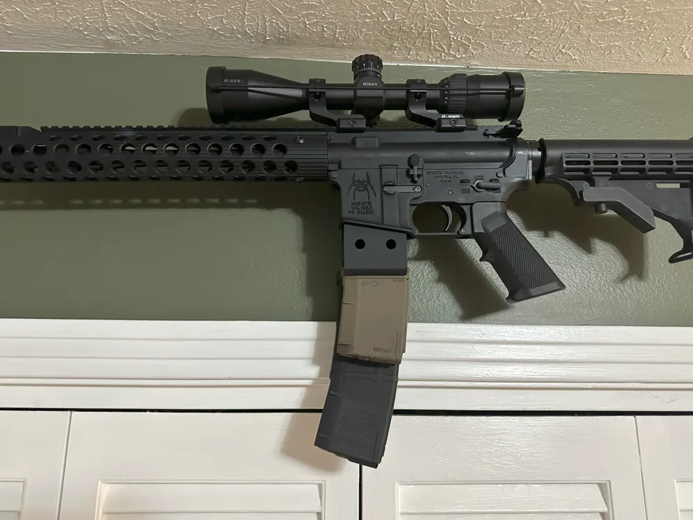 AR Wall Mount Double Mag Holder by Gait Creates MakerWorld: Download ...