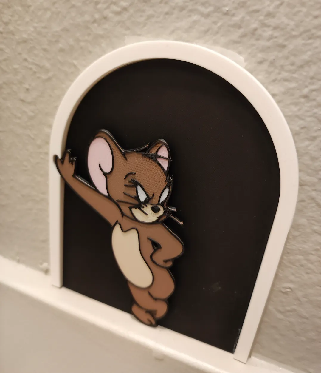 Tom and Jerry Wall Hole (4 color ams compatable) - Free 3D Print Model ...
