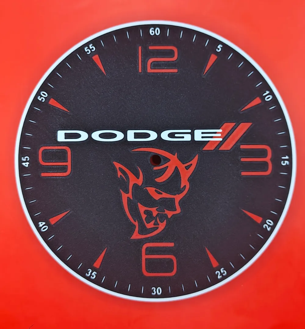 Dodge Demon Clock - Free 3D Print Model - MakerWorld