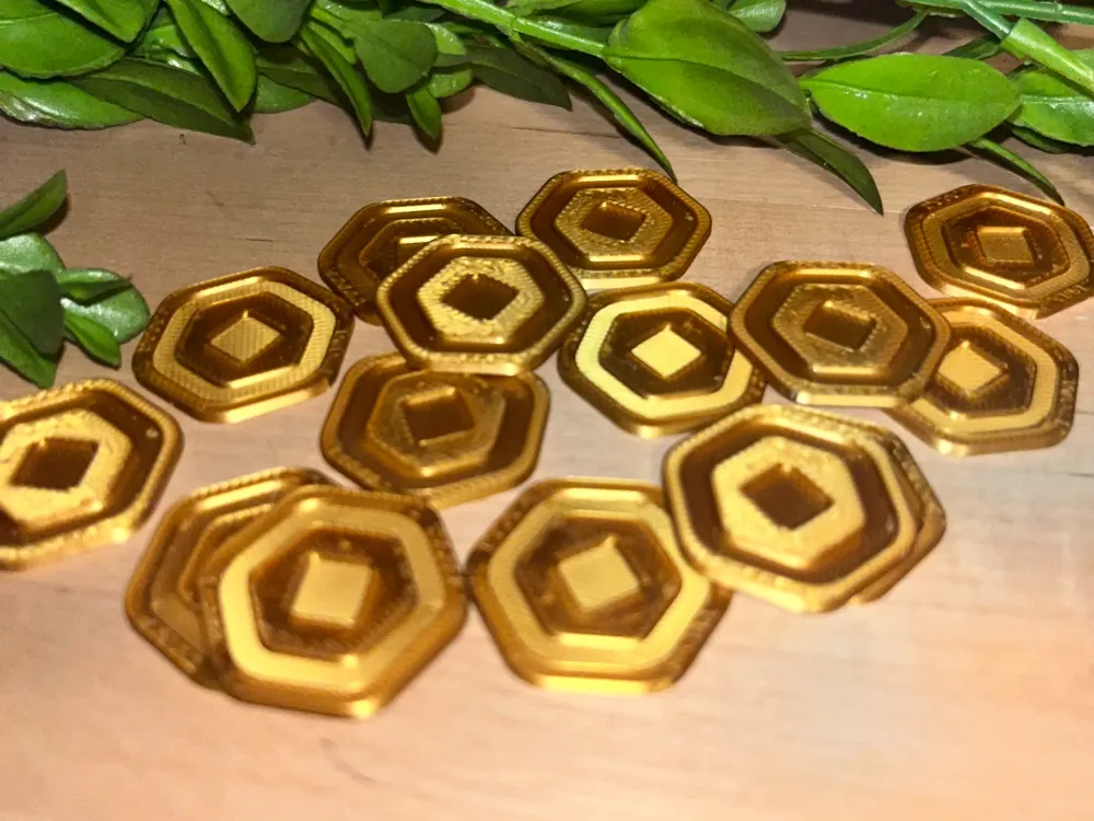 mini robux coin gift fidget of roblox bux money - Free 3D Print Model ...