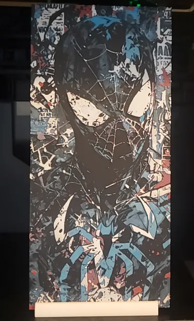 Symbiote Spider-Man Hueforge by 3D Gallery Realm MakerWorld: Download ...