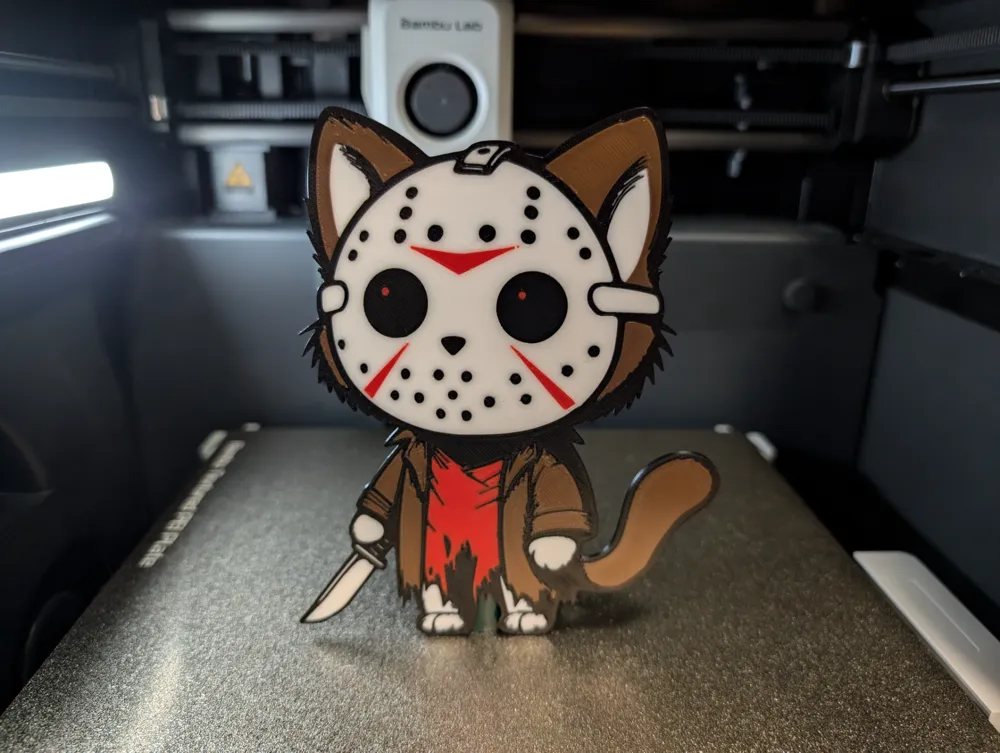 Jason Voorhees (Friday The 13th) Cat - Free 3D Print Model - MakerWorld