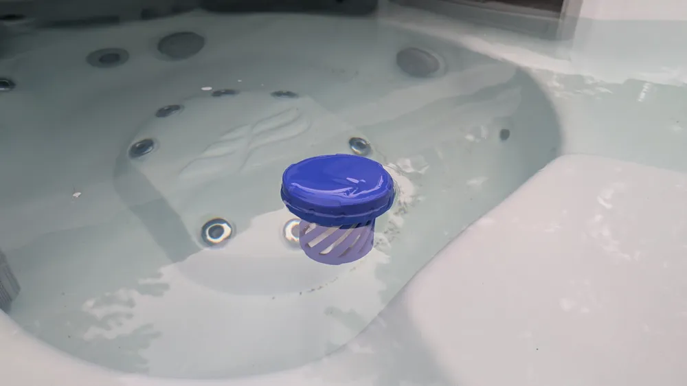 Bromine/Chlorine Tablet Floaty – Hot Tub Dispenser by Jelly PanicMakerWorld: Download Free 3D Models