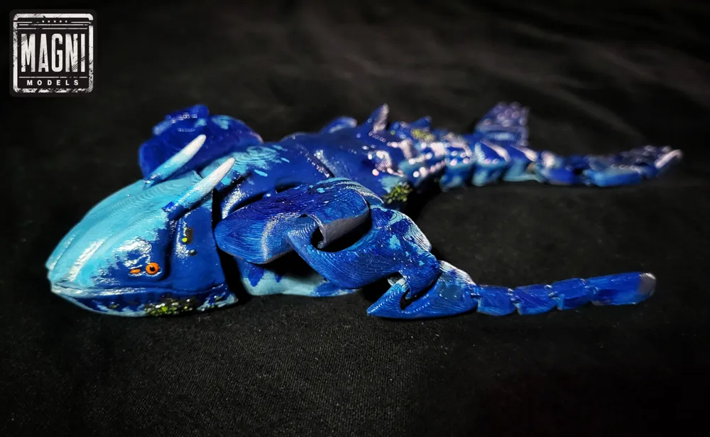 Articulated Glow Whale Leviathan - Subnautica - Free 3D Print Model - MakerWorld