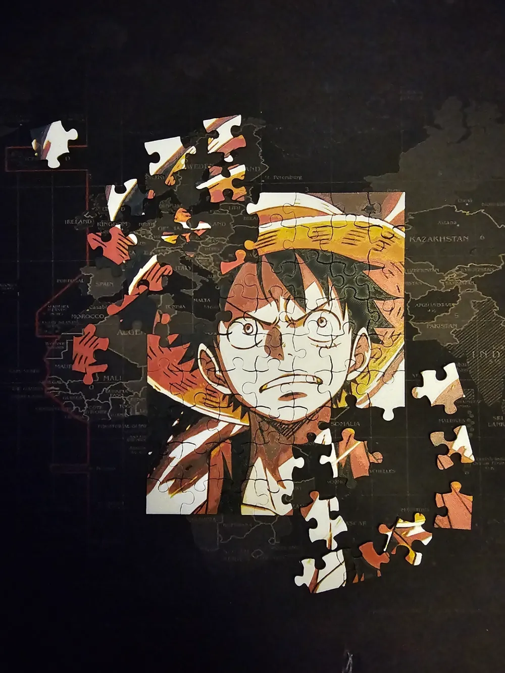Luffy Jigsaw Puzzle (HueForge) by Think3D - MakerWorld