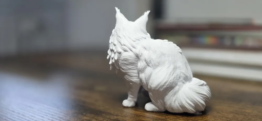 Wunderschöne ausmalbare Maine Coon Katze – Kostenloses 3D-Druckmodell ...