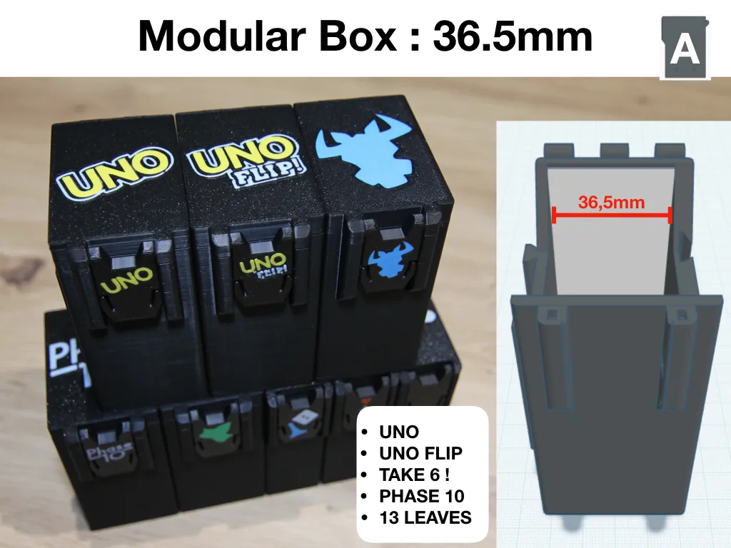 Scatole Modulari per Giochi A - 36,5mm - Modello di stampa 3D gratuito ...