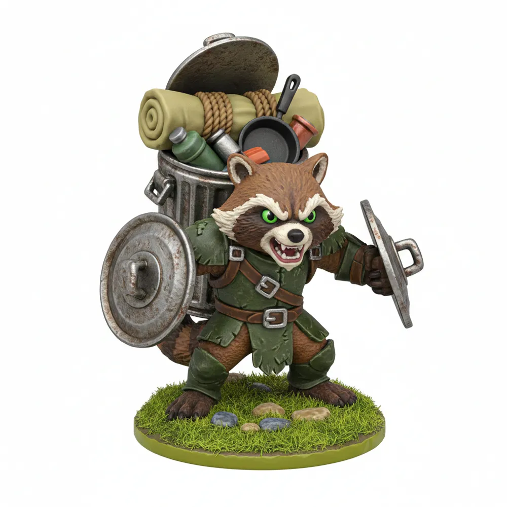 Trash Panda - AI Generated - Free 3D Print Model - MakerWorld