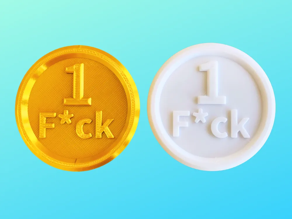 NEW: 1 F*ck Coin (Fck Badge) by NijsDesigns - MakerWorld