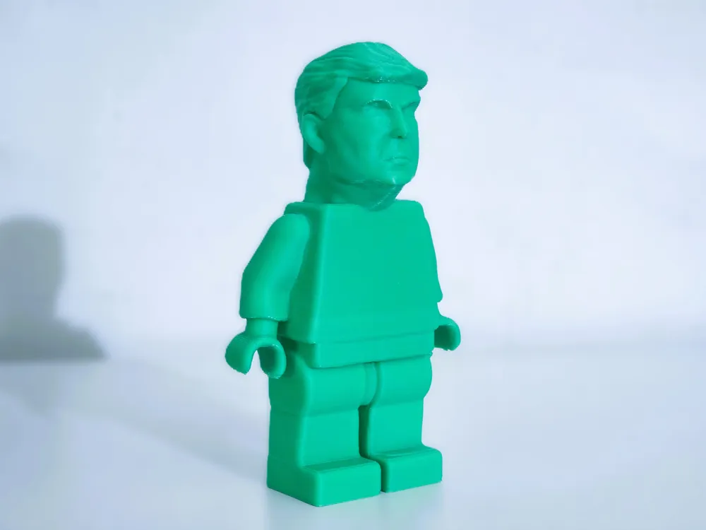Donald Trump brickman figure - Free 3D Print Model - MakerWorld