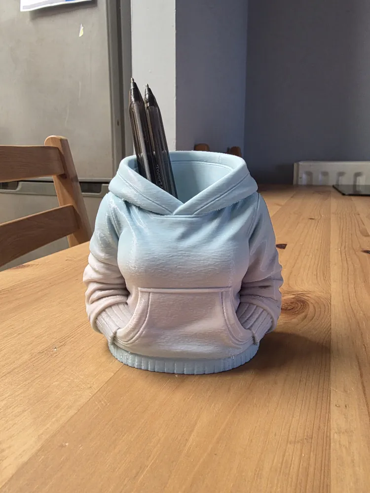 female hoodie pen pot - Free 3D Print Model - MakerWorld