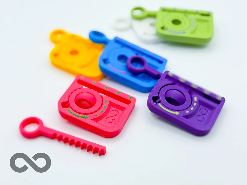 Micro Pull Cord & Gyro Spin Fidget -Print in place - Free 3D Print ...