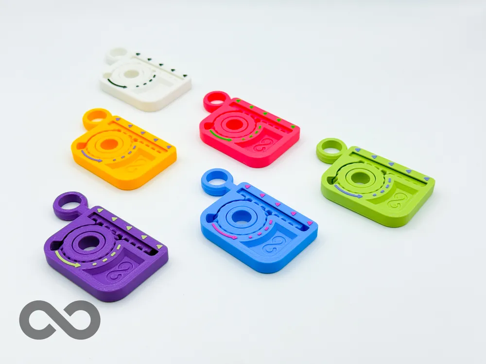 Micro Pull Cord & Gyro Spin Fidget -Print in place - Free 3D Print ...