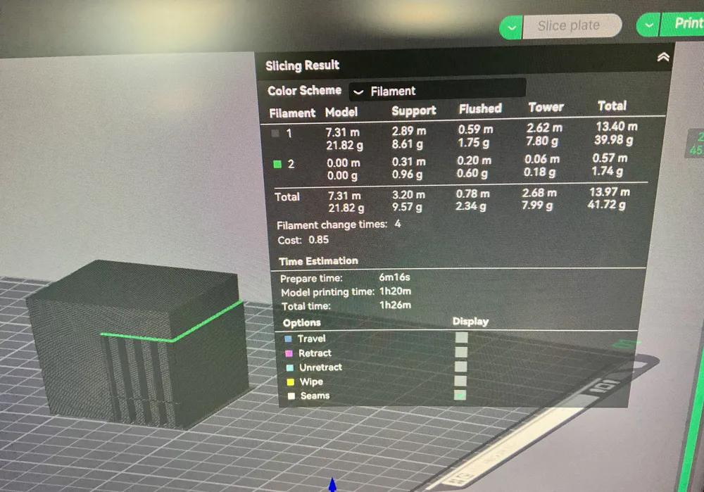 Test-Cube for PLA or PETG as support-filament - Free 3D Print Model ...