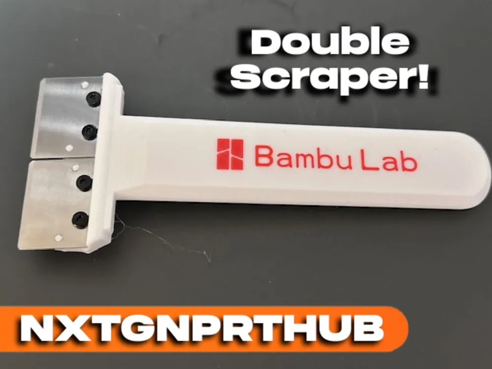 Bambu double Scraper Grip Remixed by NxtGnPrtHub - MakerWorld