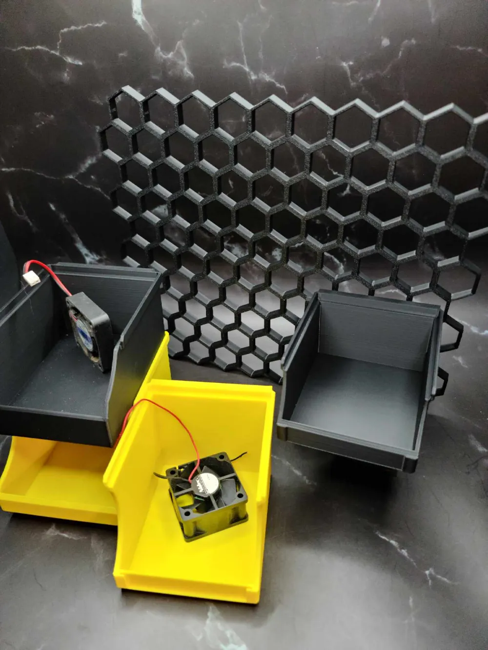 Hexagon bracket (Stackingbox) 92mm Remixed by jean_samuelb - MakerWorld