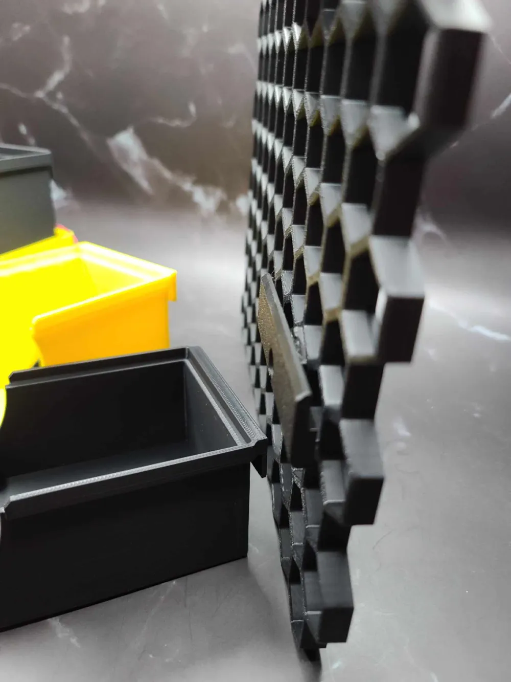 Hexagon bracket (Stackingbox) 92mm Remixed by jean_samuelb - MakerWorld