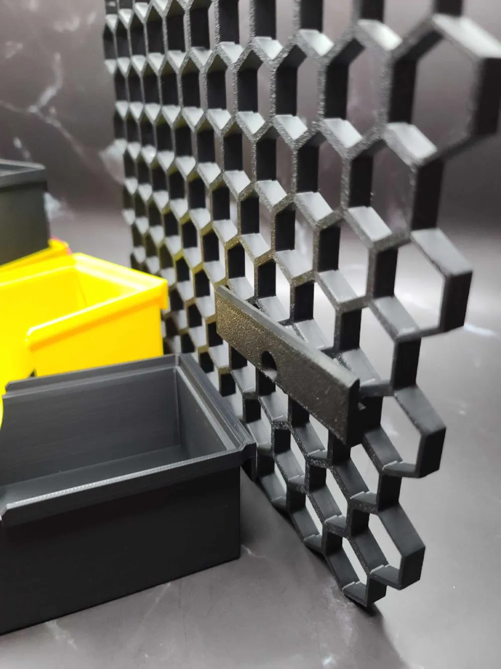 Hexagon bracket (Stackingbox) 92mm Remixed by jean_samuelb - MakerWorld