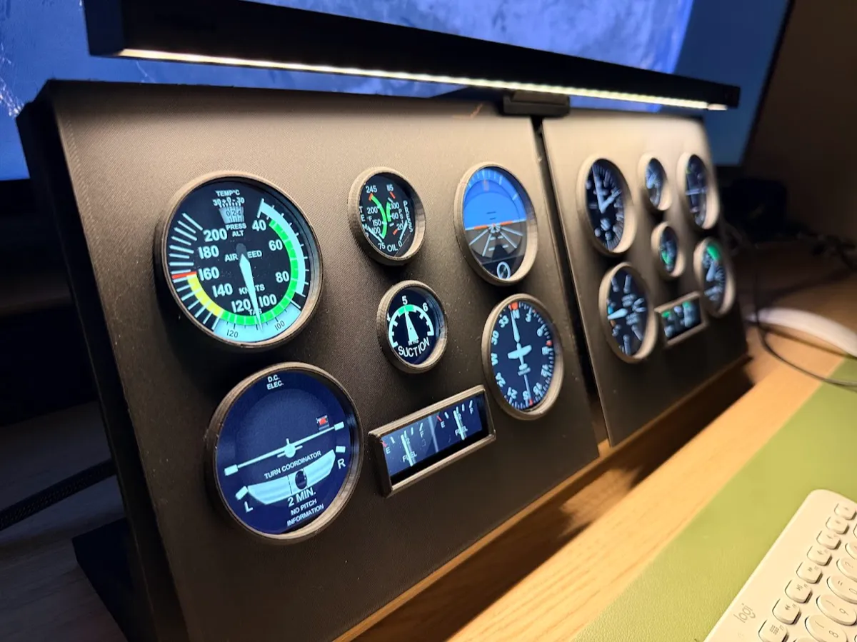 Cessna C152 Panel Cockpit Flight Simulator - Free 3D Print Model ...