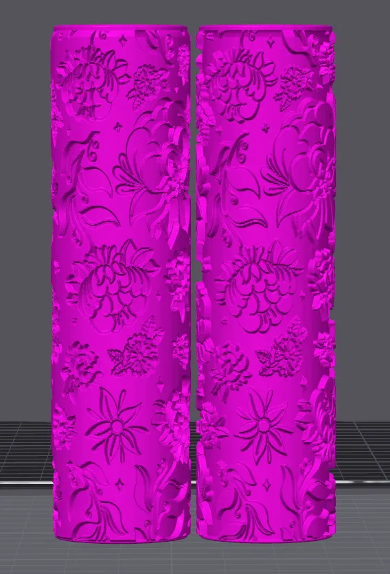 Rolo de Textura V145 | Flores de Crisântemo por GravyRobber MakerWorld ...