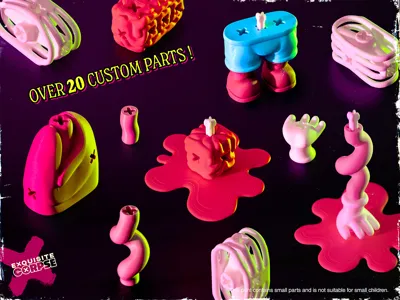 EXQUISITE CORPSE: The Morbid Monster Mash-Up Toy - Free 3D Print Model ...