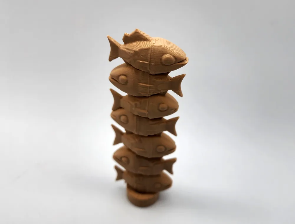 Fish Totem - Free 3D Print Model - MakerWorld