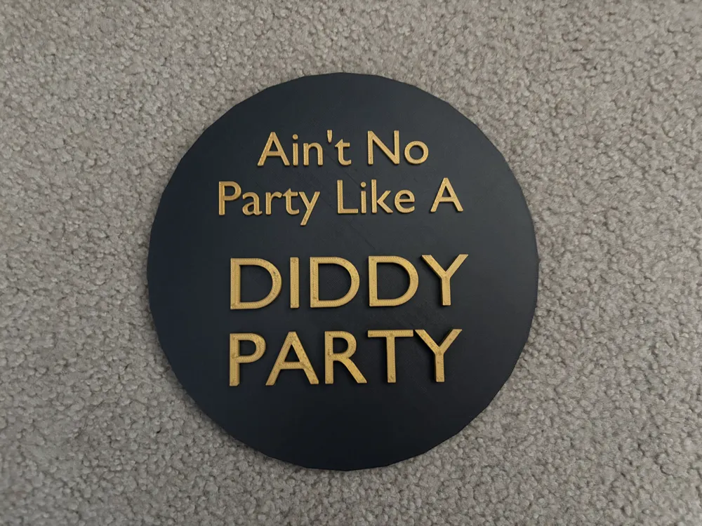 Diddy Party Coin by 3D printerist - MakerWorld
