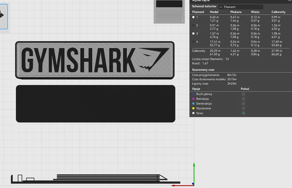 GYMSHARK LOGO LEDBOX LED LAMP WALLART ROOM DECOR - Free 3D Print Model ...