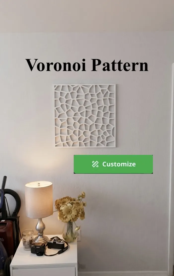 Voronoi Pattern Wall - Free 3D Print Model - MakerWorld
