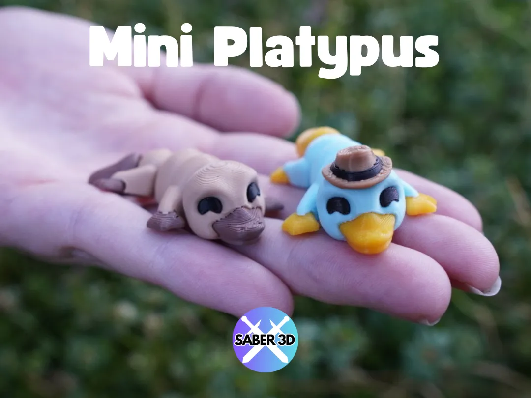 Mini Articulated Platypus (and Perry the Platypus) - Free 3D Print Model - MakerWorld