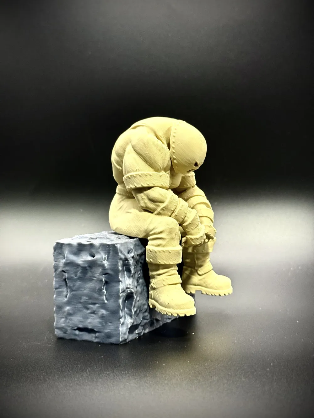 Sad Juggernaut Edge Sitter Figurine! - Free 3D Print Model - MakerWorld