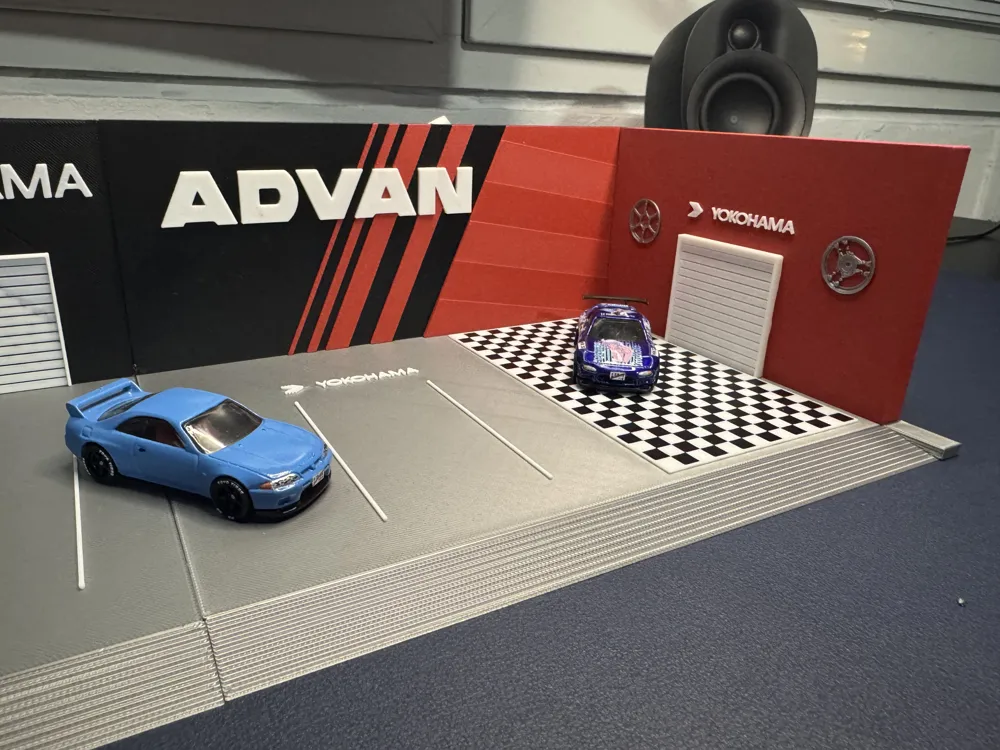 Mega Advan Garage for cars 1/64 , 1:64 by Tomik_808 MakerWorld ...