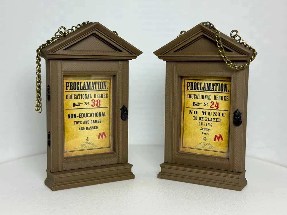 Hogwarts Proclamation Board - Free 3D Print Model - MakerWorld