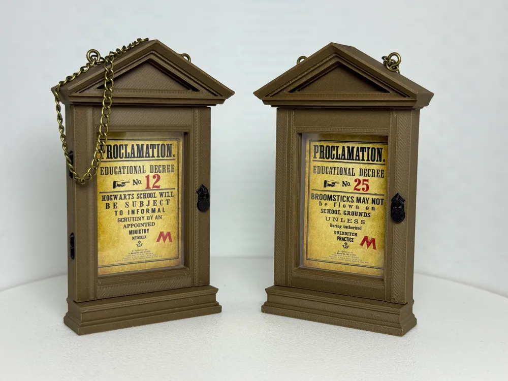 Hogwarts Proclamation Board - Free 3D Print Model - MakerWorld