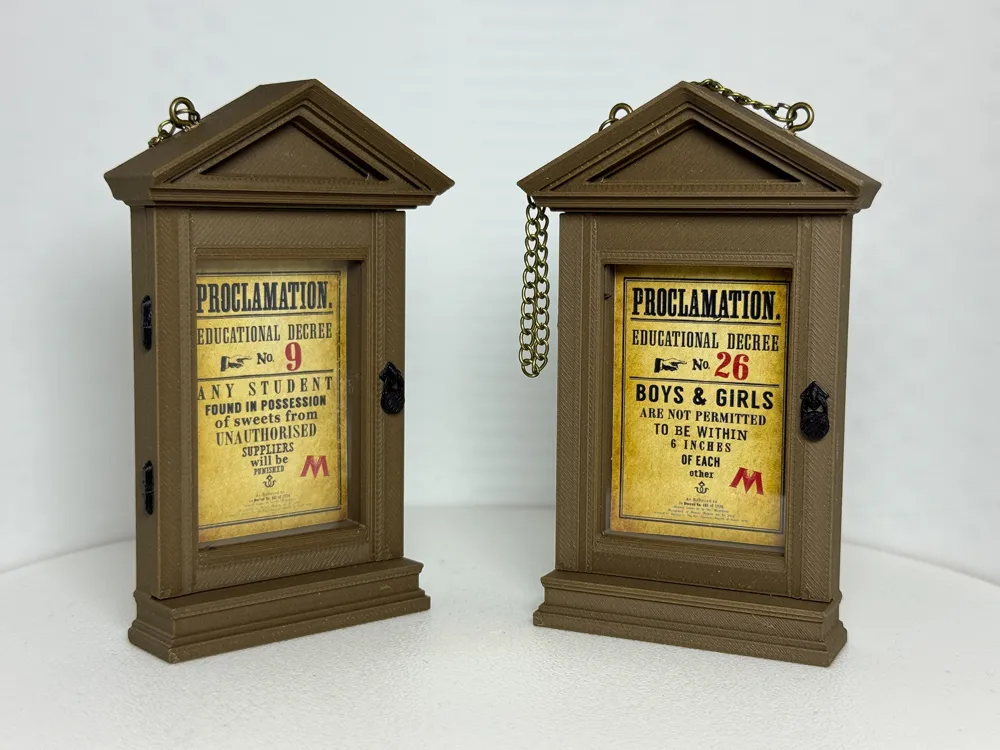 Hogwarts Proclamation Board - Free 3D Print Model - MakerWorld