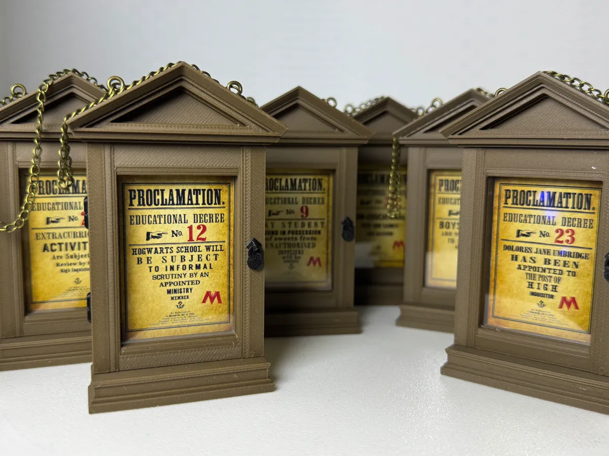 Hogwarts Proclamation Board - Free 3D Print Model - MakerWorld