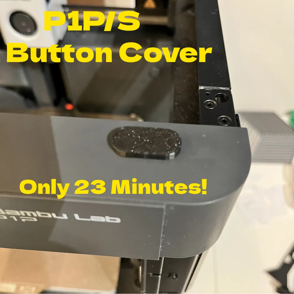 Minimalistic Button Cover P1P/S by magnos - MakerWorld