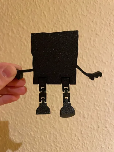 Easy print - Flexi Sitting DoodleBob - Free 3D Print Model - MakerWorld