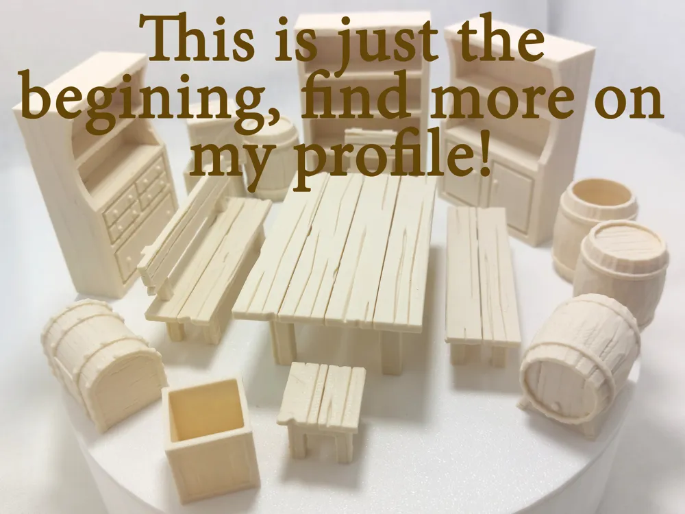 Fantasy Wooden Shelves for DnD and RPG Terrain - Free 3D Print Model ...