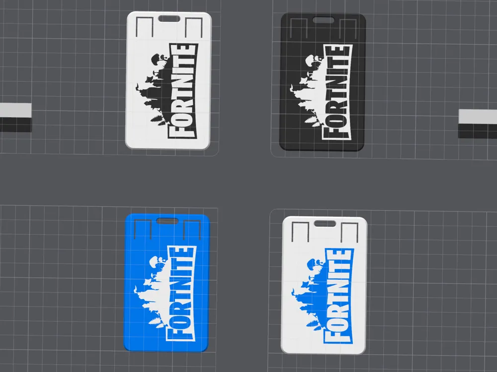 Fortnite ID Card/Badge Holder Remixed by We Be Printin' MakerWorld: Download Free 3D Models