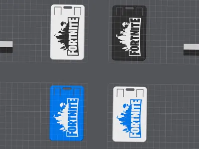 Fortnite ID Card/Badge Holder Remixed by We Be Printin' MakerWorld ...