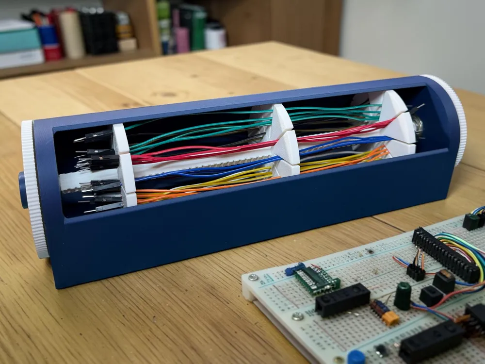 Arduino Breadboard Jumper Wire Rotating Organizer - Free 3D Print Model ...