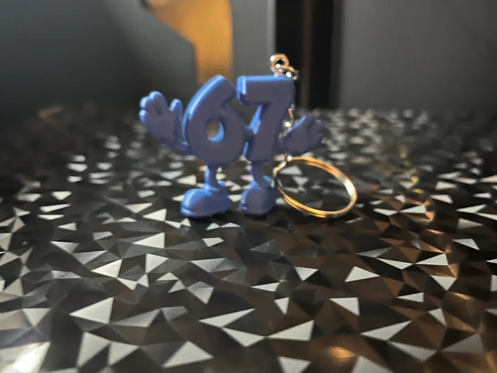 67 Keychain - Free 3D Print Model - MakerWorld