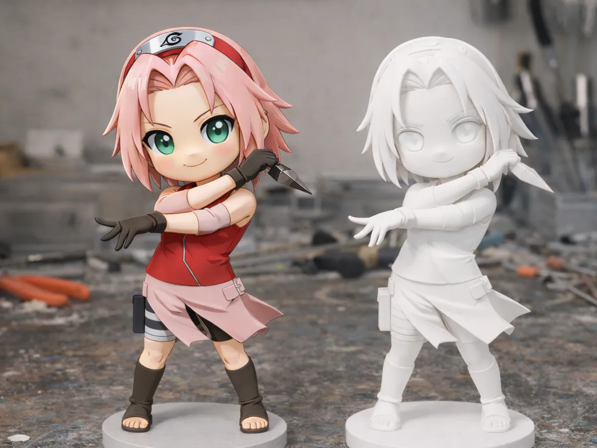 Naruto Sakura Versão Fofa - Modelo gratuito para impressão 3D - MakerWorld
