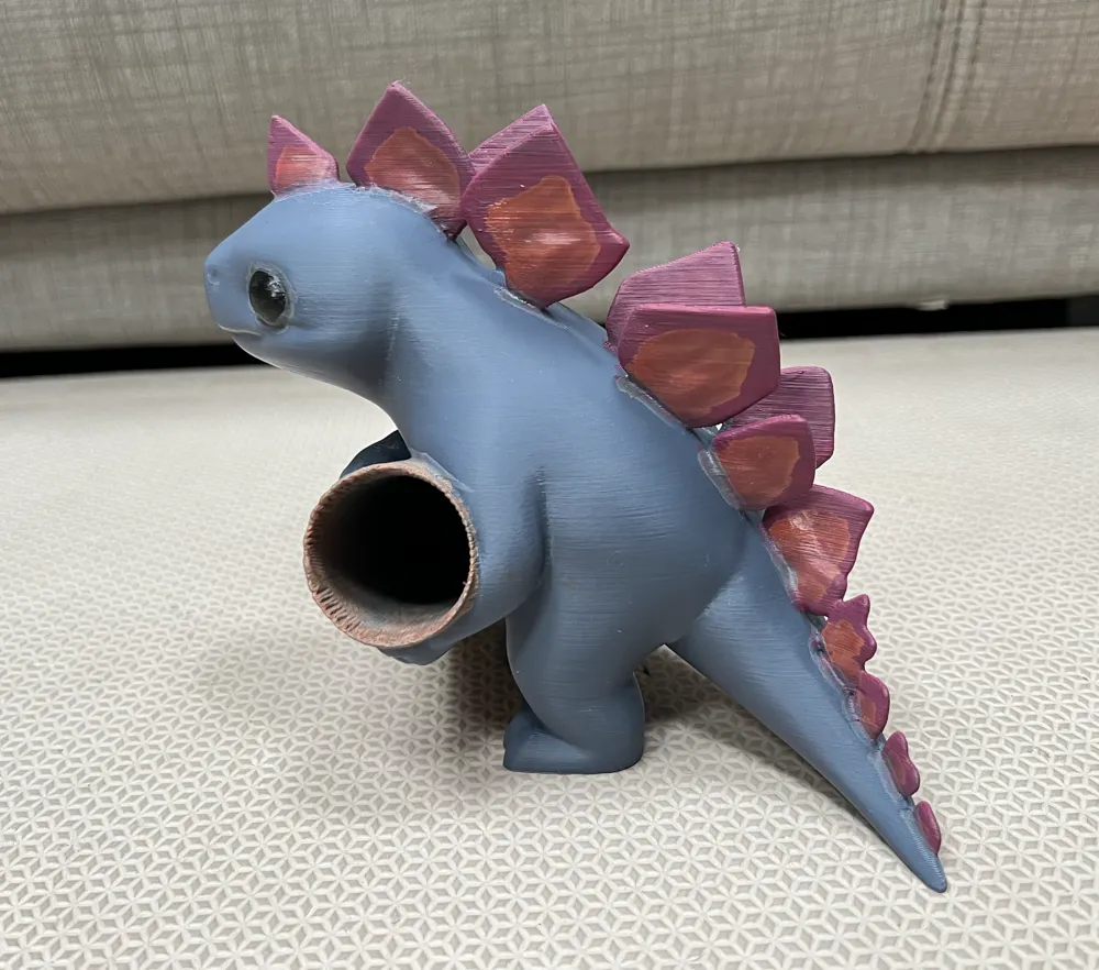Dinosaur Series Pen Holder (Stegosaurus) by grwang41 - MakerWorld