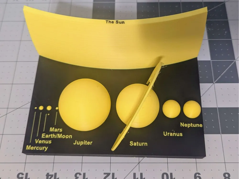 Solar System (Scale) Remixed by TrisenMakerWorld: Download Free 3D Models