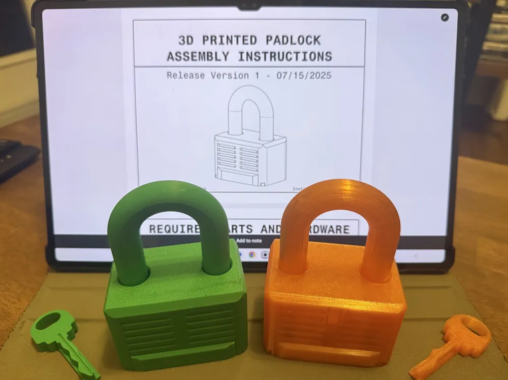 3D Printed Padlock - Free 3D Print Model - MakerWorld