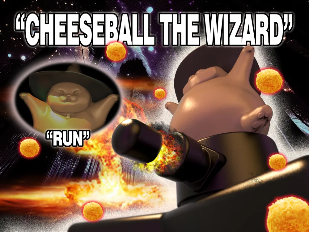 CHEESEBALL THE WIZARD AIR PRESSURE TOY by SOOM - MakerWorld