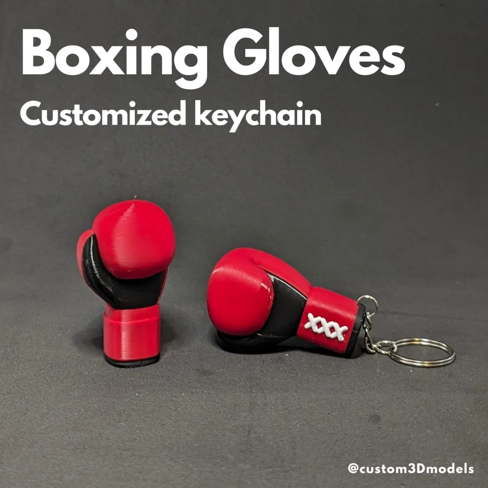Multicolor Boxing Glove Keychain by custom3dmodels - MakerWorld